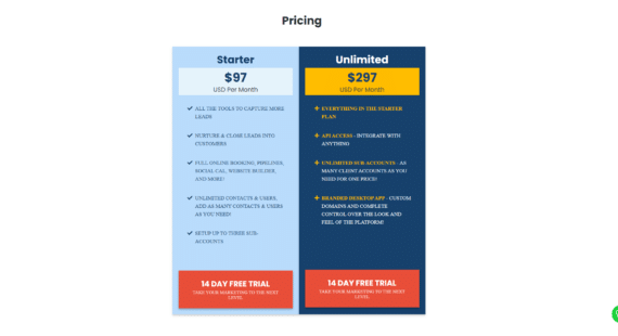 Go High Level Pricing Review: A Comprehensive Cost Breakdown For 2024 ...